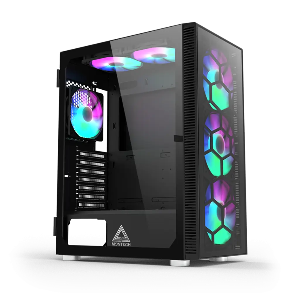Montech X3 Glass | RGB Black Gaming Case in Riyadh